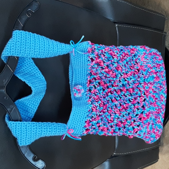 Bags | Multi Color Crochet Bag | Poshmark